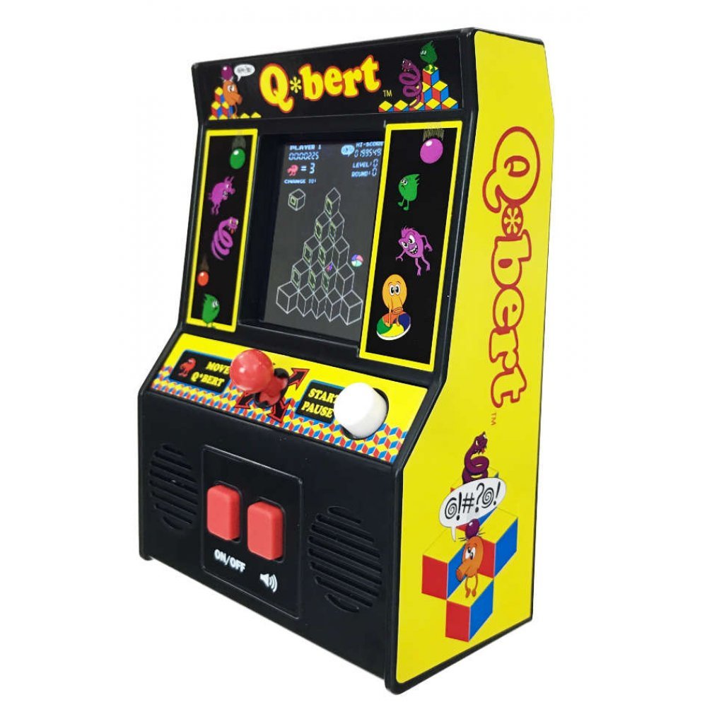 Q*Bert Electronic Mini Arcade Game : Classic Retro Console 1978 ...